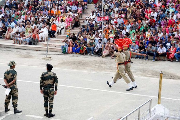 Standing between India and Pakistan; the Wagah Border Experience