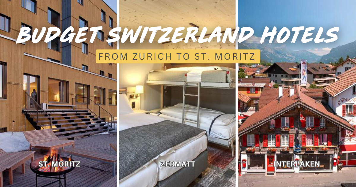 Budget Switzerland Hotels and Hostels — Zurich, Lucerne, Interlaken ...