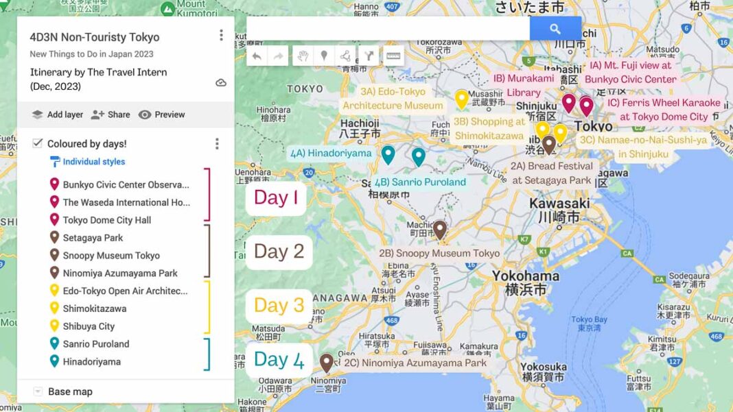 4D3N Non-Touristy Tokyo Itinerary — New Things to Do in Japan 2023