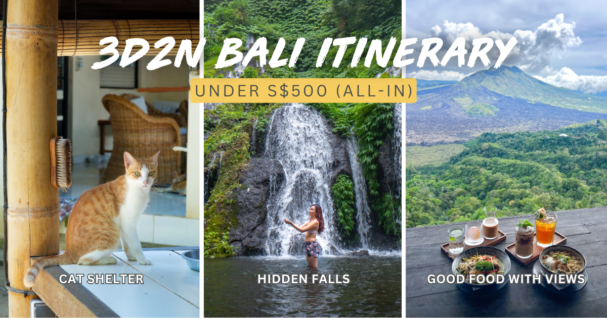 3D2N Bali Itinerary Under S$500 (incl. Flights, Accommodation and ...